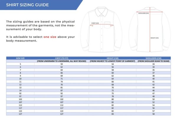 Uniform Hub Size Guide - Uniform Hub Sandton, Uniform Hub Sandton ...