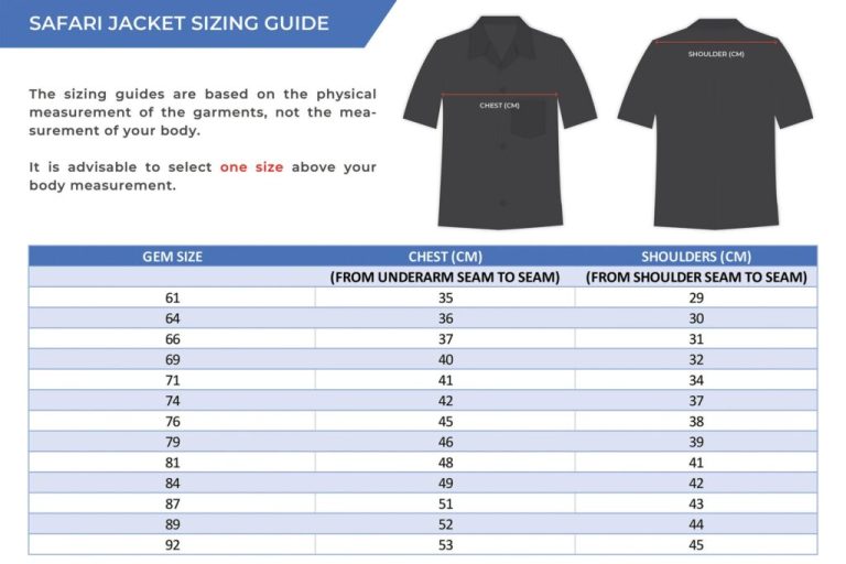 Uniform Hub Size Guide - Uniform Hub Sandton